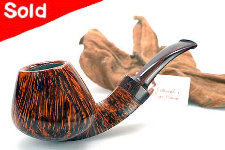 Phil Vigen Carved Bent Apple Estervals Pipe House